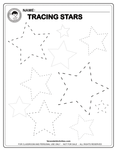 Line Tracing Sheets – Verandah Activities | Kids Activity Blog